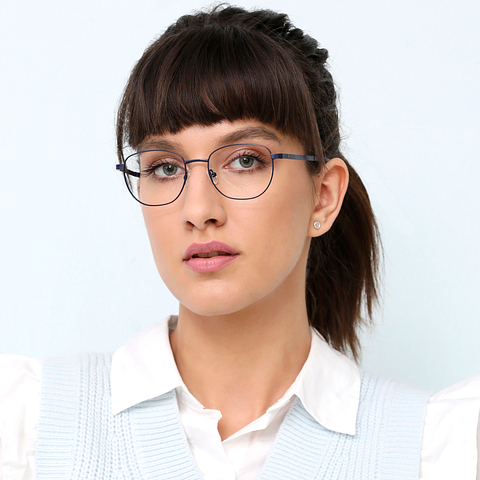 Matte Blue Grey Full Rim Square New Balance Air Fusion NB E13665-C1 ...