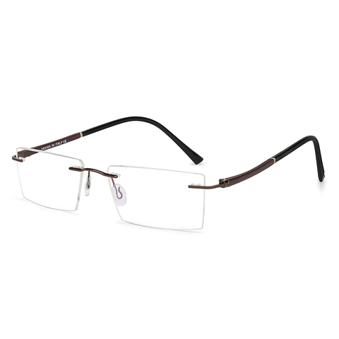Buy Brown Black Brown Rimless Rectangle Polo Sports Lumineers 1006-C5 ...