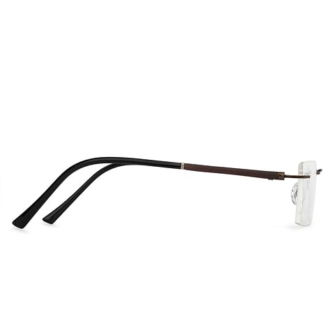 Buy Brown Black Brown Rimless Rectangle Polo Sports Lumineers 1006-C5 ...