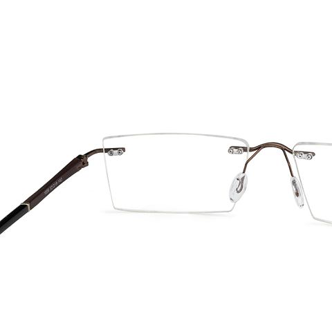 Buy Brown Black Brown Rimless Rectangle Polo Sports Lumineers 1006-C5 ...