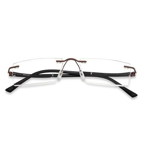 Buy Brown Black Brown Rimless Rectangle Polo Sports Lumineers 1006-C5 ...