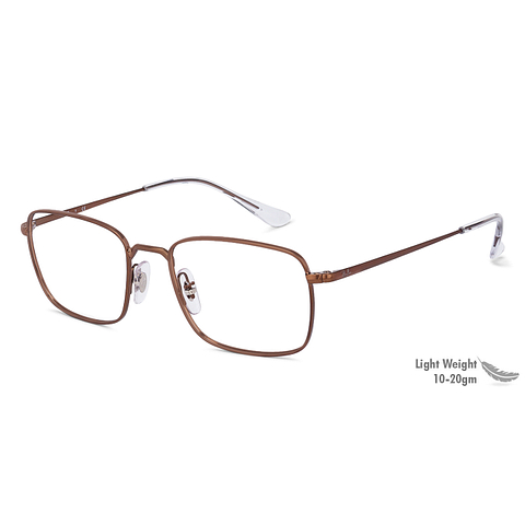 Ray-Ban RX6437 Medium (Size-51) Brown 3038 Unisex Eyeglasses - Lenskart.com