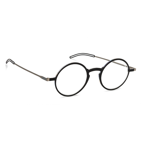 Buy Black Full Rim Round ThinOptics Manhattan Frontpage Reading Only ...