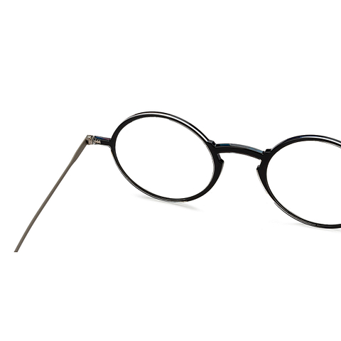 Buy Black Full Rim Round ThinOptics Manhattan Frontpage Reading Only ...