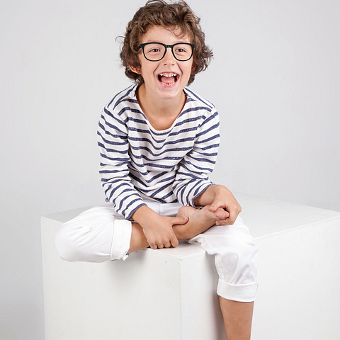 Blue-Block Kids Computer Glasses: Black Full Rim Rectangle Kids 5-8 yrs ...