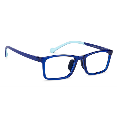Buy Kids Glasses: Blue Blue Full Rim Rectangle Kids 8-12 yrs Lenskart ...