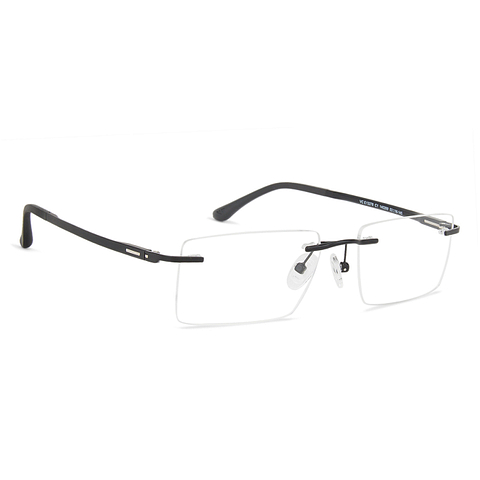 Buy Black Rimless Rectangle Lenskart Air Flex VC E13278 - C1 Eyeglasses ...
