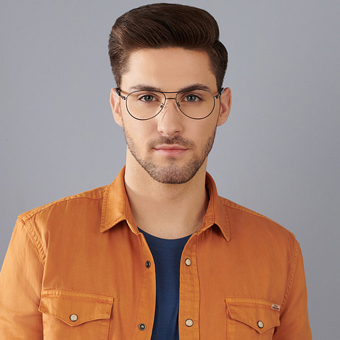 Gunmetal Black Full Rim Aviator Vincent Chase SLEEK STEEL VC E11508AF ...