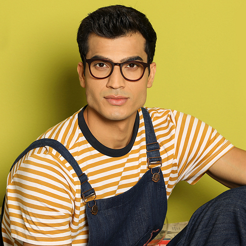 Buy Maroon Transparent Full Rim Square Vincent Chase Online Classic ...