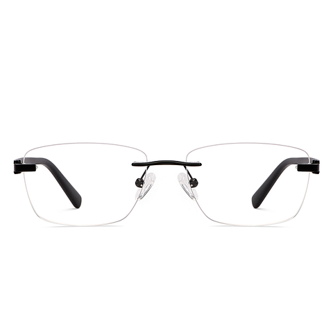 Buy Black Rimless Rectangle Lenskart Air Essentials VC E11788-C6 ...