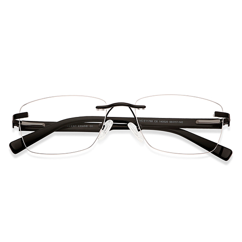 Buy Black Rimless Rectangle Lenskart Air Essentials VC E11788-C6 ...