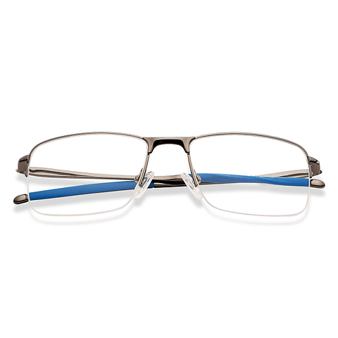 Buy Lenskart Air Gunmetal Stainless Steel Rectangle Spectacles Online ...