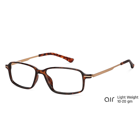 Buy Lenskart Air Brown TR90 Rectangle Spectacles Online || Lenskart ...