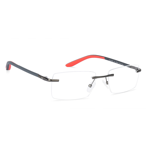 Buy Gunmetal Grey Rimless Rectangle Lenskart Air fusion VC E12753-C2 ...