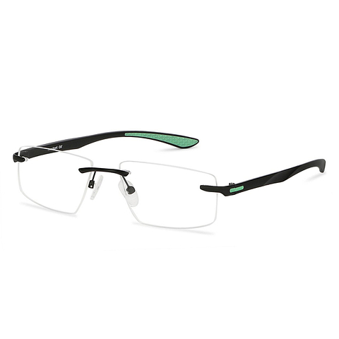 Shop online for Black Green Rimless Rectangle Lenskart Air Essentials ...