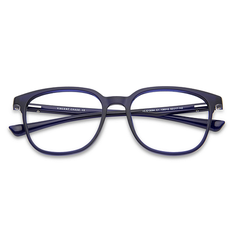Buy Blue Block Screen Glasses: Blue Transparent Blue Full Rim Square ...