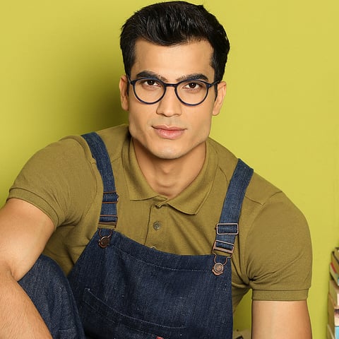 Buy Dark Blue Full Rim Round Vincent Chase Classic Acetate VC E13296-C1 ...