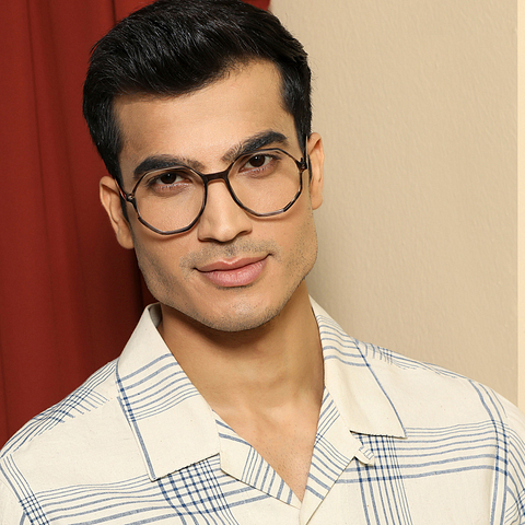 Buy Brown Tortoise Full Rim Geometric Vincent Chase Classic Acetate VC ...