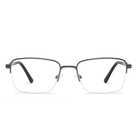Buy Vincent Chase Gunmetal Stainless Steel Rectangle Spectacles Online ...