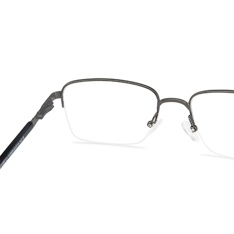 Buy Vincent Chase Gunmetal Stainless Steel Rectangle Spectacles Online ...