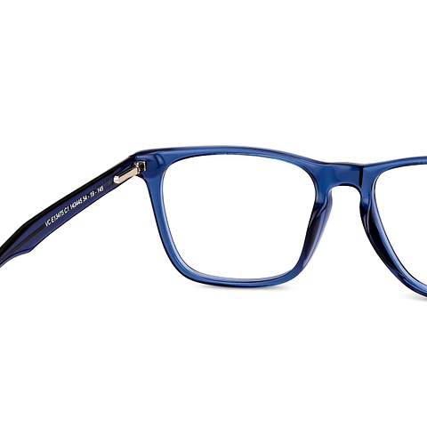 Buy Blue Transparent Full Rim Square Vincent Chase Classic Acetate VC ...