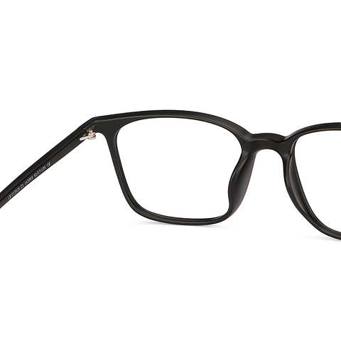 Buy Blue Block Zero Power Screen Glasses : Matte Black Full Rim Square ...