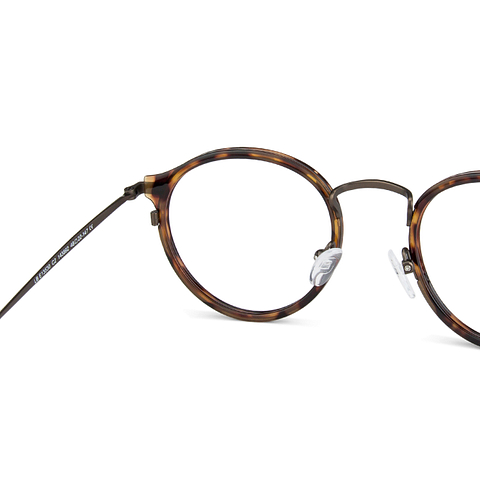 Buy Blue Block Screen Glasses: Tortoise Brown Full Rim Round Lenskart ...