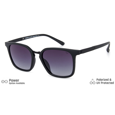 Matte Black Blue Gradient Full Rim Wayfarer Vincent Chase Polarized ...