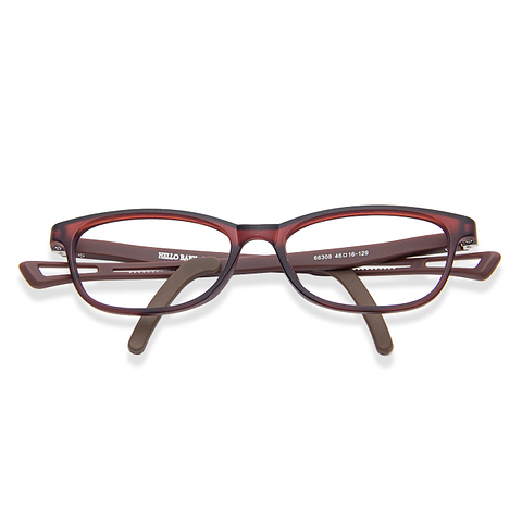 Buy Kids Glasses: Matte Brown Black Full Rim Rectangle Kids 5-8 yrs ...