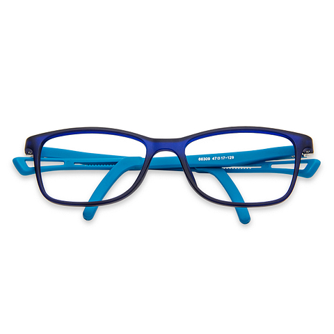 Shop online for Matte Blue Black Sky Blue Full Rim Rectangle Kids (5-8 ...