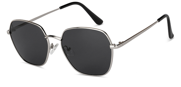 Silver Black Full Rim Geometric Vincent Chase LIVEWIRE VC S14506 C2 Polarized Sunglasses