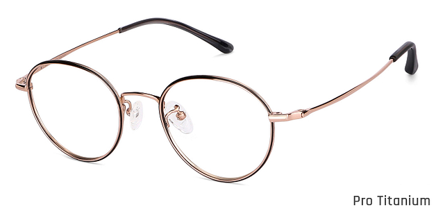 Buy John Jacobs Black Titanium Round Spectacles Online || Lenskart ...