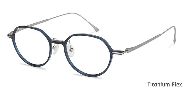 Buy John Jacobs Blue Ultem Round Spectacles Online || Lenskart ...