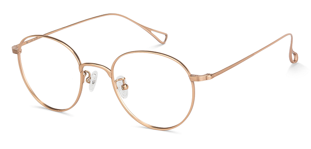 Buy John Jacobs Gold Titanium Round Spectacles Online || Lenskart ...