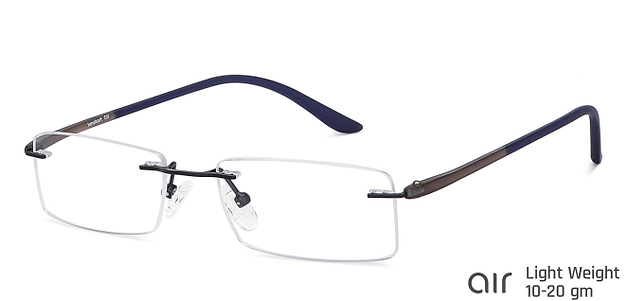 Rimless Eyeglasses Frames & Frameless Glasses Online | LensKart