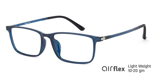 Buy Lenskart Air Blue Ultem Rectangle Spectacles Online || Lenskart ...