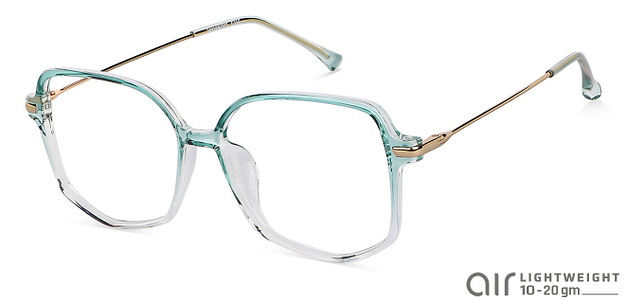 Buy Lenskart Air Blue TR90 Hexagonal Spectacles Online || Lenskart ...
