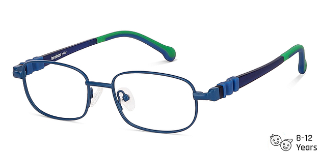 Kids Glasses: Blue Green Full Rim Rectangle Kids (8-12 yrs) Lenskart ...