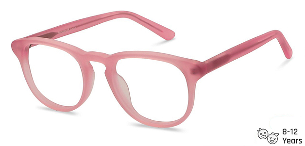 Kids Glasses: Matte Pink Full Rim Round Kids (8-12 yrs) Lenskart Junior ...