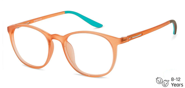 Shop online for Kids Glasses: Orange Green Full Rim Round Kids (8-12 ...
