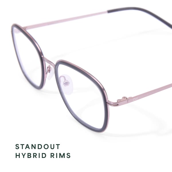 Buy Black Grey Full Rim Geometric Lenskart Air Fusion LA E16572-C2 ...