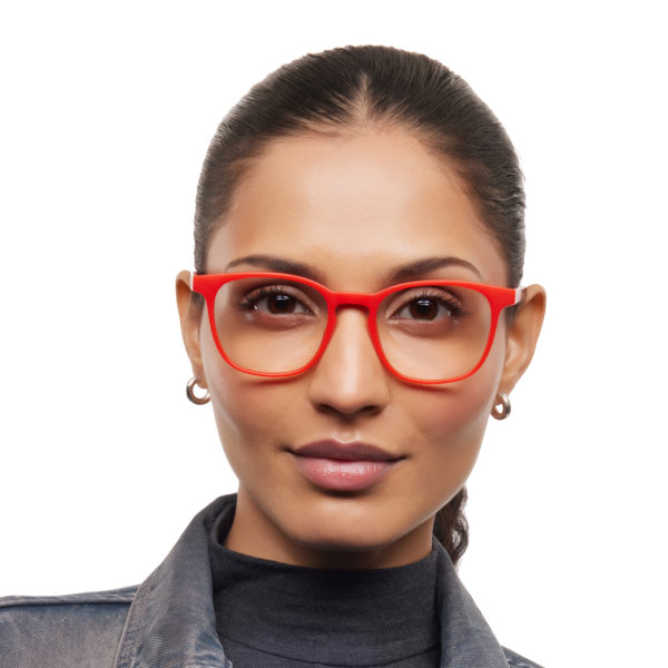 Flame Full Rim Wayfarer Lenskart HUSTLR LB E15417-W C9 Eyeglasses