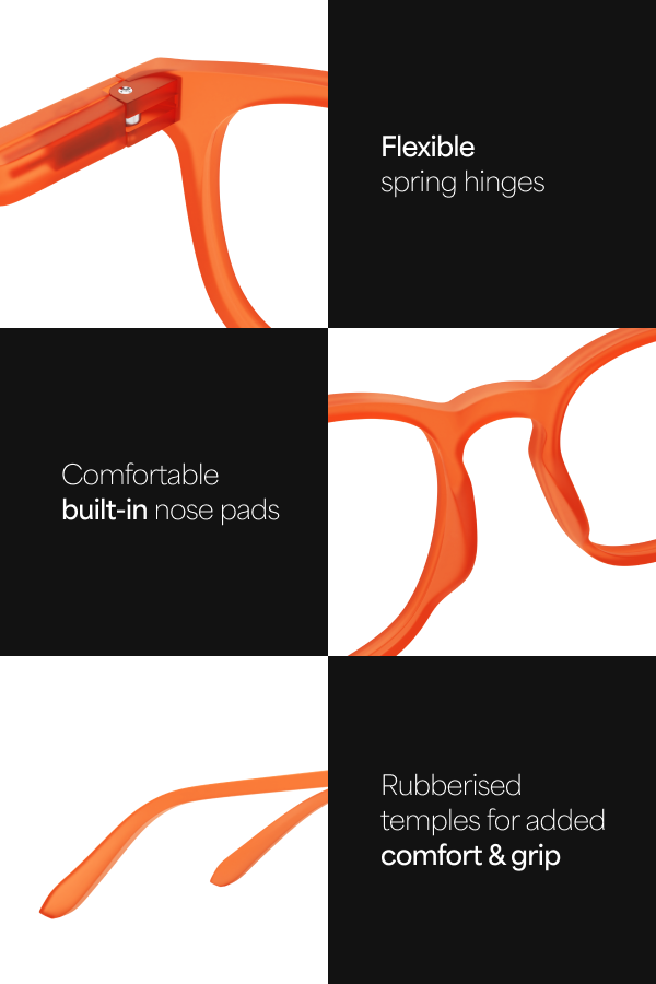 Blaze Full Rim Wayfarer Lenskart HUSTLR LA E15417-W C8 Eyeglasses