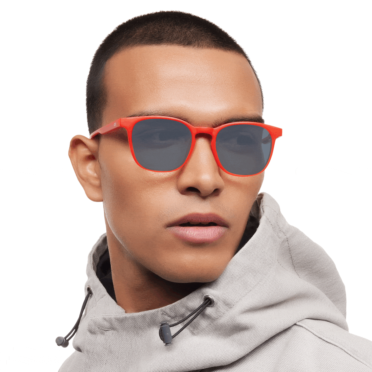 Buy Flame Grey Full Rim Square Lenskart HUSTLR VC S15999 C8 sunglasses ...