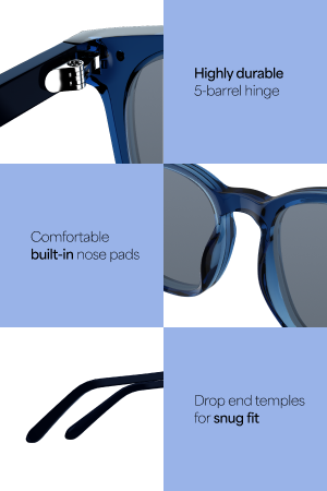 Buy Sapphire Blue Full Rim Square Lenskart HUSTLR LH E16985-N C3 ...